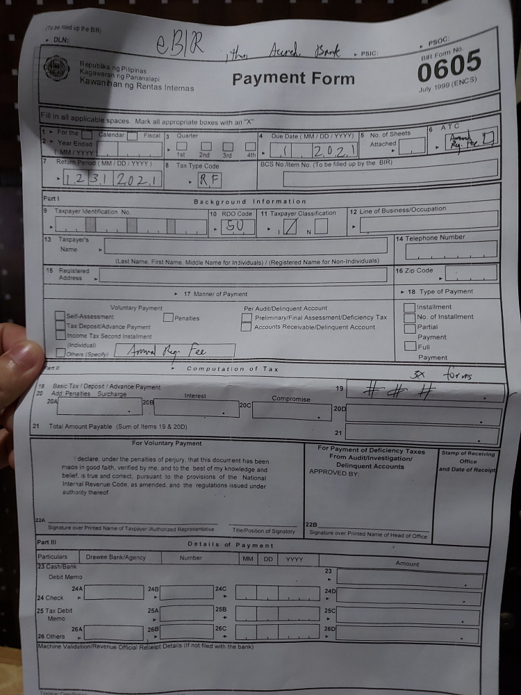 [Self-Employed] Paano Mag-file at Magbayad ng BIR Annual Fee Online